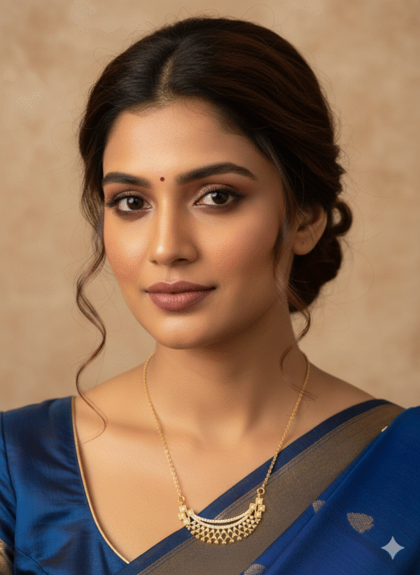 Delicate Gold-Plated Pendant with Sparkling Cubic Zirconia – Yash Collection