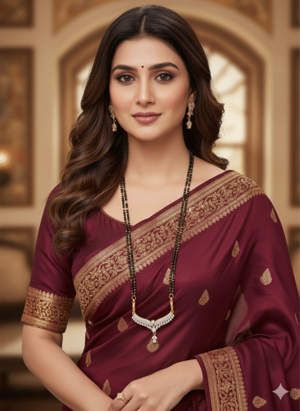 Golden Mangalsutra long – Yash Collection